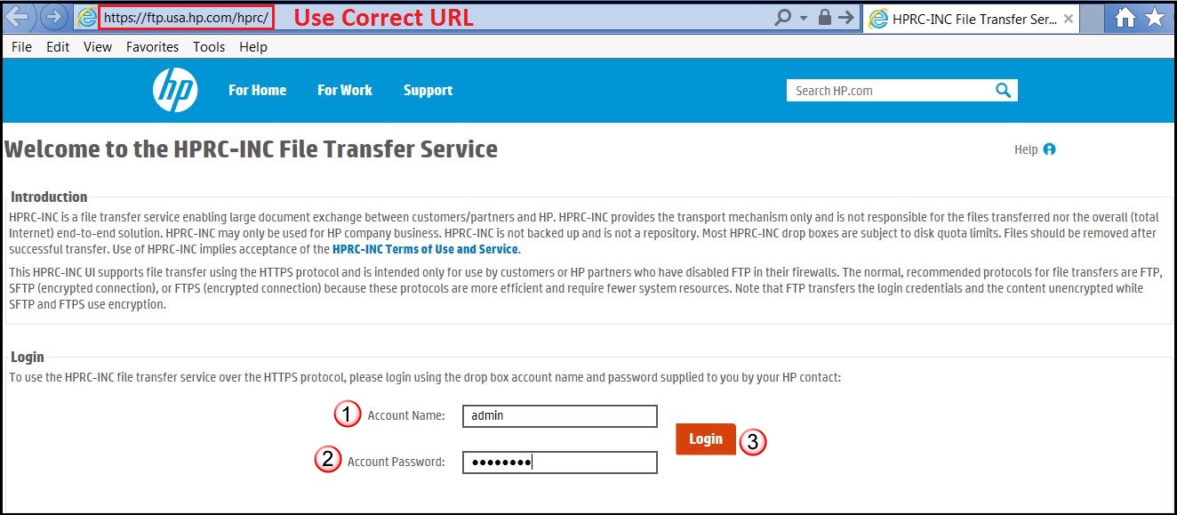 HPRC-INC File Transfer Service - Help
